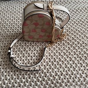 Coach | Bags | Coach Heart Crossbody Bag In Signature Canvas With Heart ...